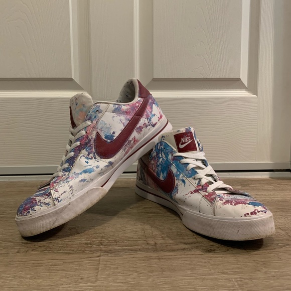 Nike | Shoes | Nike Paint Splatter Sneakers | Poshmark